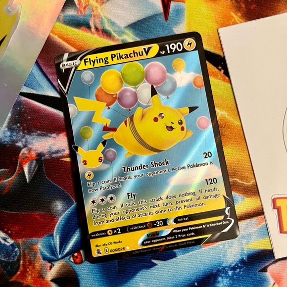 Pokemon | Other | Pokmon Flying Pikachu V Card Celebrations | Poshmark